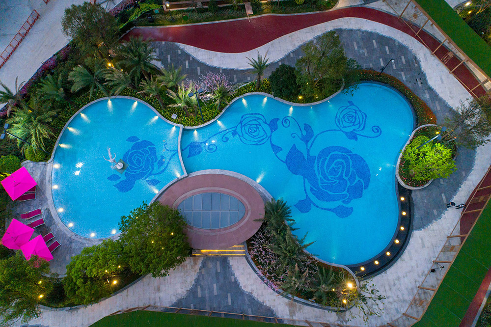 Custom Swimming Pool Mosaic Tiles Designs | TAI-DECOR®